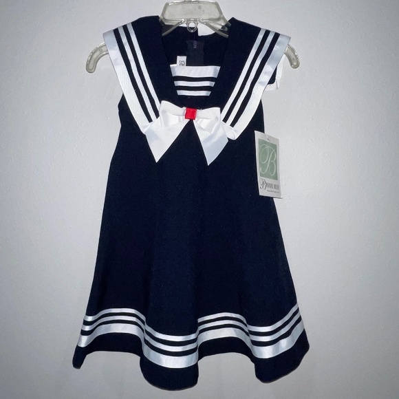 Bonnie Jean | Dresses | New Bonnie Jean Navy Toddler Girls Twirly ...